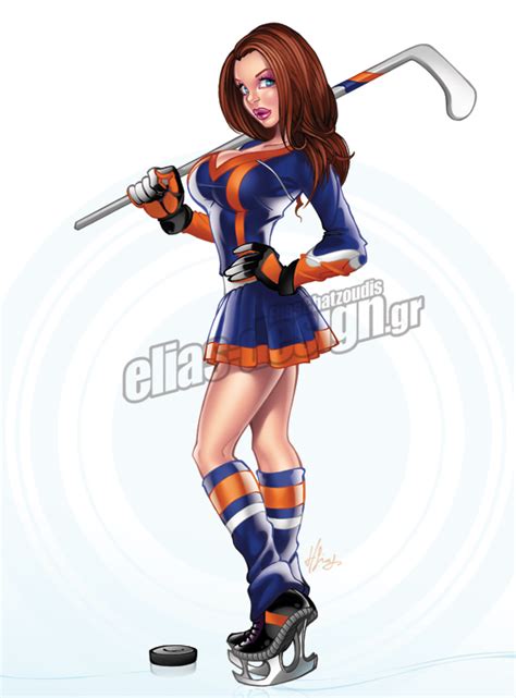 Hockey Chick By Elias Chatzoudis On Deviantart