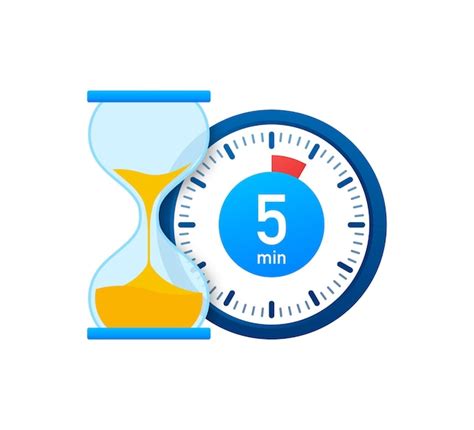 Premium Vector The Minutes Stopwatch Vector Icon Stopwatch Icon In Flat Style Timer On On