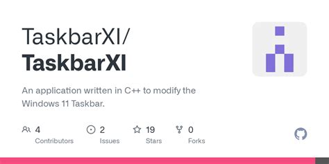 Github Taskbarxitaskbarxi An Application Written In C To Modify