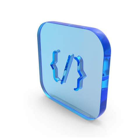 Square Coding Symbol 3d Incl Coding And Glass Envato