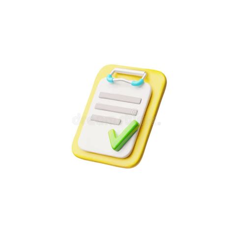 3d Design Of Folder With Checklist And Green Check Mark Project Or
