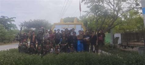 တောင်သာမြို့ စီးပွားရေးဘဏ်ရှိ စစ်တပ် ဘန်ကာဂိတ်ကို လက်ပစ်ဗုံး ပစ်သွင်း တိုက်ခိုက်မှု ရဲ ၁ ဦး