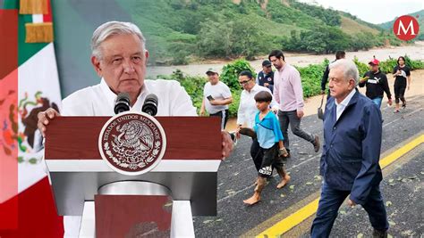 AMLO llega a Acapulco para evaluar daños por huracán Otis México