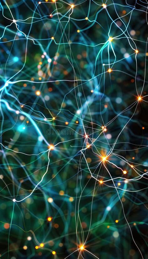 Intricate Abstract Neural Network Illustration Showcasing Advanced Data