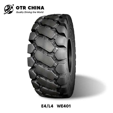 Reinforced Bias Otr Tyre Wider Tread Stronger Carcass 23 5 25 E4 L4