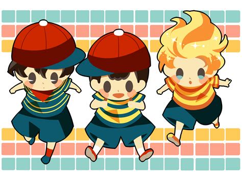 Ness Lucas And Ninten Mother And 3 More Drawn By Hitofutarai Danbooru