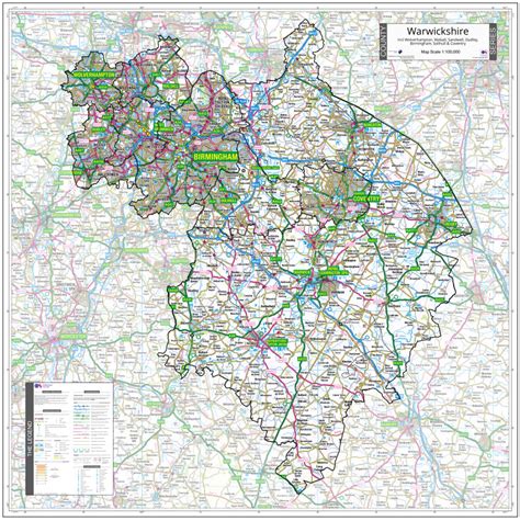 Warwickshire And West Midlands County Map 2021 Map Logic