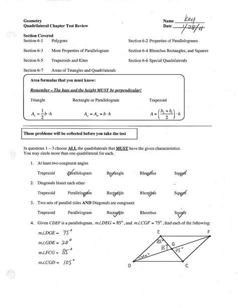 Unit 7 Polygons And Quadrilaterals Homework 1 Angles Of Poly