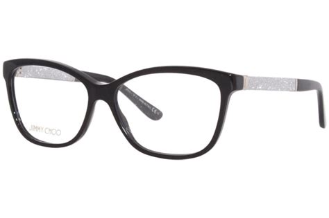 Lot Jimmy Choo Eyeglass Blacksilver Glitter Frames