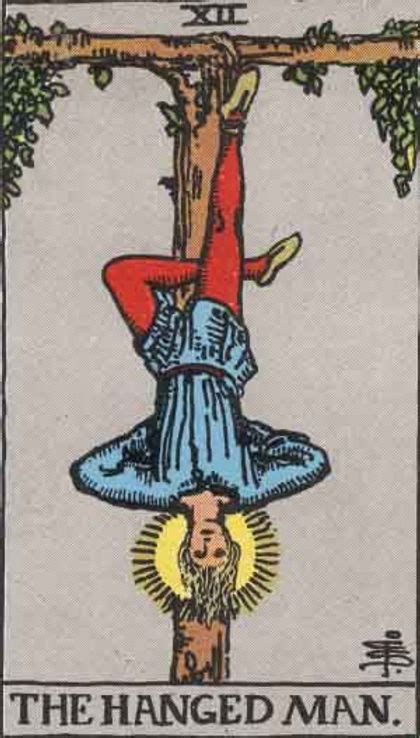 【塔羅主牌】【12】倒吊人（the Hanged Man） 正位逆位愛情意思，解析
