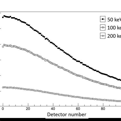 Simulated Response Of An Array Of Scintillating Fibers To A Pulse Of 2