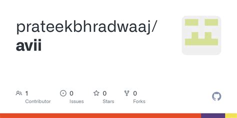 GitHub Prateekbhradwaaj Avii