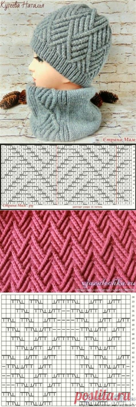 Красиво утепляемся на зиму Узоры спицами Постила