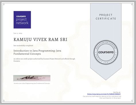 Java Javaprogramming Coding Coursera Projectcertificate Kamuju
