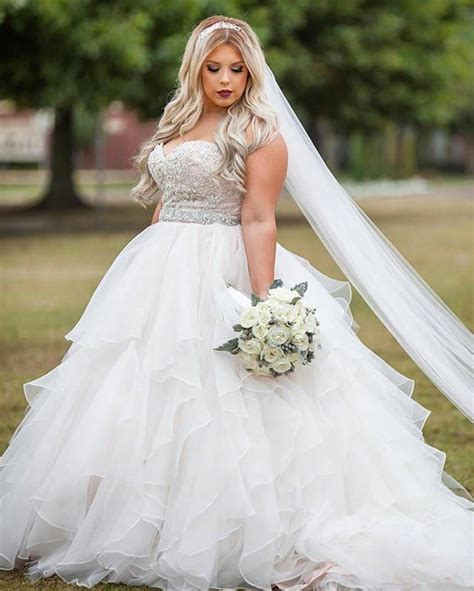 18 Romantic And Eye Catching Plus Size Wedding Dresses Chicwedd
