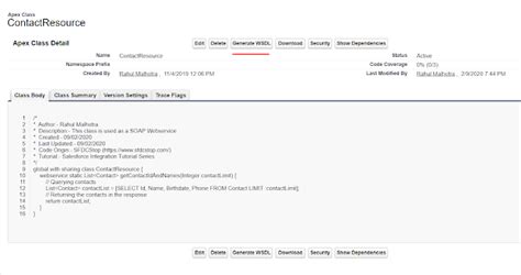 Salesforce Integration Tutorial Part 12 Creating A Soap Web Service