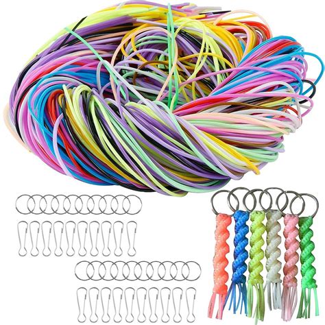 200 Pieces Scoubidou Craft Set Scoubidou Strings Diy Plastic With 20