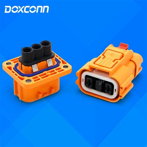 45a Socket High Voltage Connector 2 Pole 3pos New Energy Vehicles