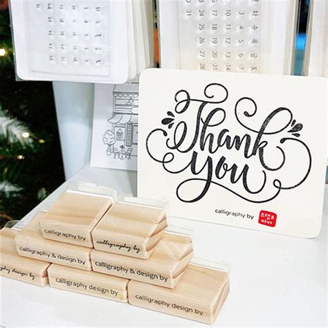 캘리그라피 서명 스탬프 디자인 종류 글씨체 선택 상품 상세정보