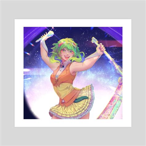 Vocaloid Gumi Megpoid An Art Print By Adneris Solange Inprnt