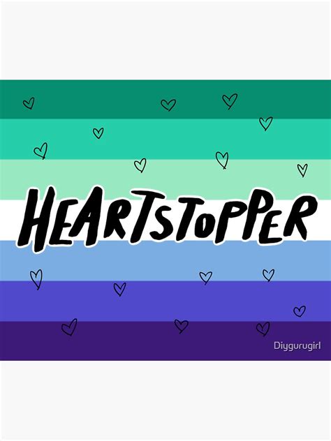 Heartstopper Logo Gay Mlm Flag Sticker For Sale By Diygurugirl Redbubble