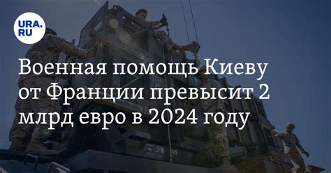 Военная помощь Киеву от Франции превысит 2 млрд евро в 2024 году