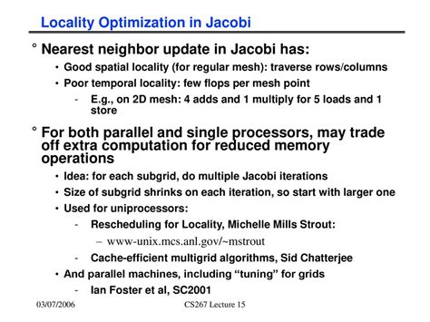 James Demmel CS 267 Applications Of Parallel Computers Solving Linear