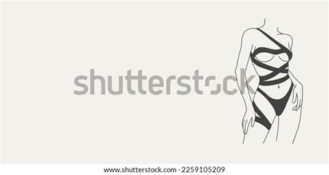 Girl Naked Body Posing Outline Erotic Stock Vector Royalty Free Shutterstock