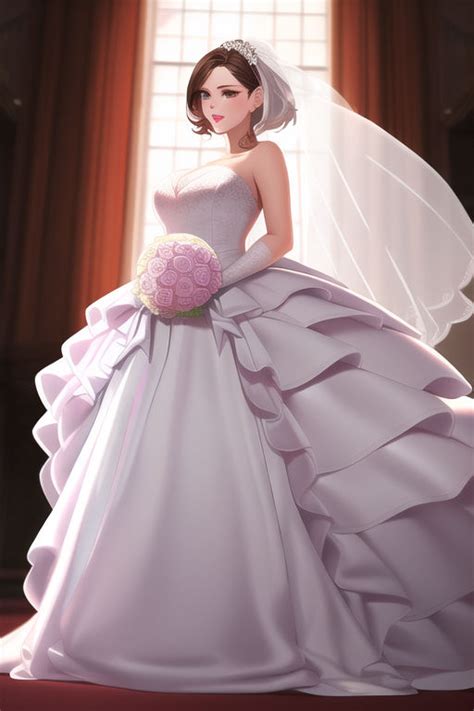 Short Brown Hair Brown Eyes Bride A Full Lengt By Varm209 On Deviantart
