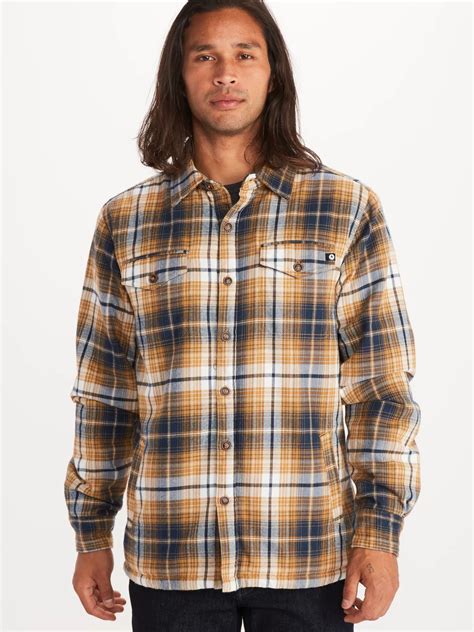 Men S Ridgefield Heavyweight Flannel Long Sleeve Shirt Marmot