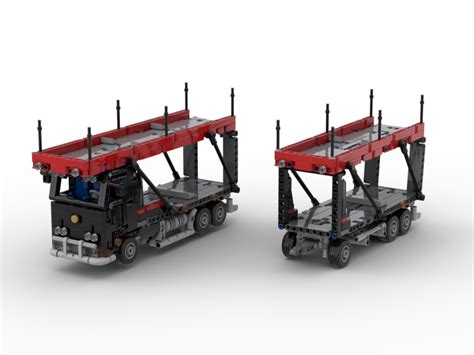 Lego Moc Mini Car Transporter Mini 42098 Mini Truck Series By
