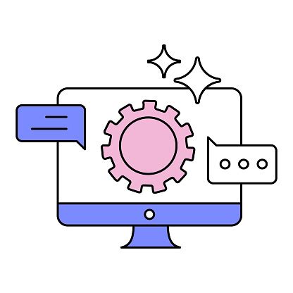 Conversational Ai Optimization Icon Representing Ai Conversation Enhancement System Dialogue ...