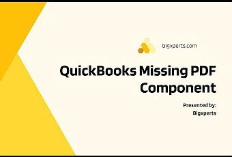 QuickBooks Missing PDF Component A Comprehensive Guide Paperblog