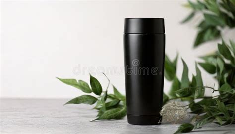 Eco Friendly Black Tumbler Mockup For Stylish And Sustainable Product