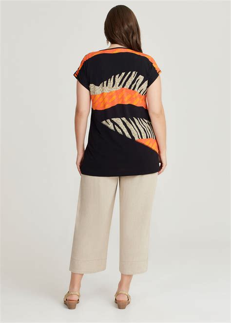 Shop Plus Size Imani Spliced Luna Top Multi Taking Shape Au