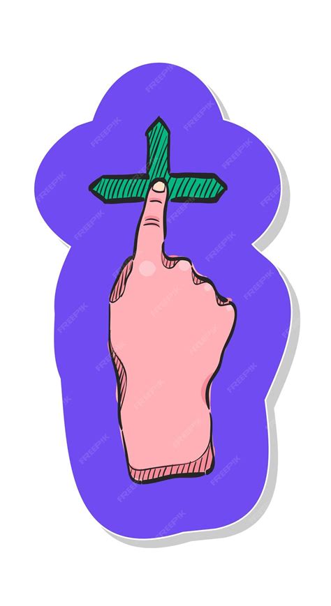 Premium Vector Hand Drawn Touchpad Finger Gesture Icon In Sticker