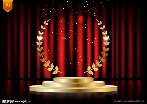 颁奖评选背景设计图 卡通设计 广告设计 设计图库 昵图网