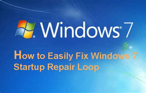 Windows Startup Repair Loop