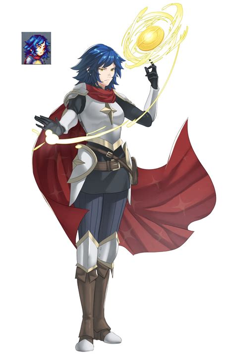 Pomelomelon Highres 1girl Armor Astral Throne Belt Blue Hair