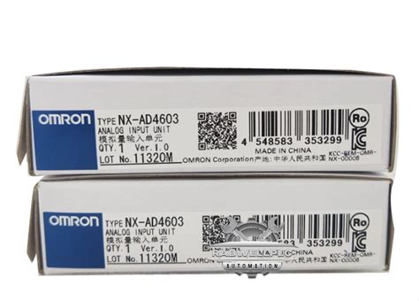 new nx ad4603 omron analog input unit nx ad4603 rabwellplc