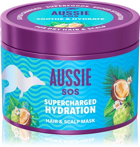 Aussie Sos Supercharged Hydration Soothing Hydrating Mask For Hair And