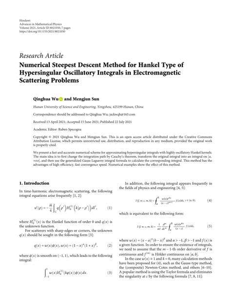 Pdf Numerical Steepest Descent Method For Hankel Type Of