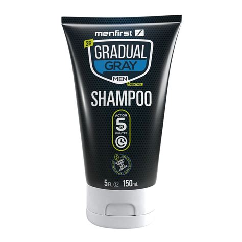 Menfirst Gradual Gray Shampoo Men Gray Hair Darkening And Reverse Gray Hair Shampoo Gradual