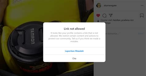 Cara Menghilangkan Tautan Tidak Diizinkan Di Instagram Rancah Post