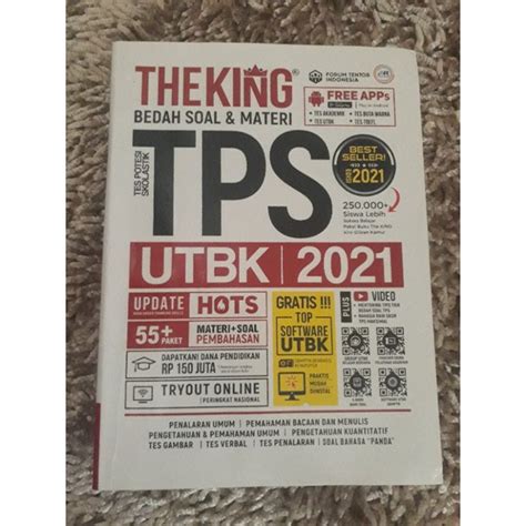 jual buku the king sbmptn utbk 2021 free buku b ing sbmptn simak ui dan