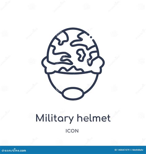 Linear Military Icon From Army Outline Collection Thin Line Military Vector Isolated On White