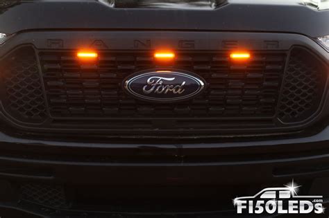 2019 2022 Ford Ranger Raptor Style Extreme Amber Led Grill Kit