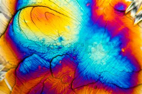 Microscopic Galactose Crystals Stock Image Colourbox