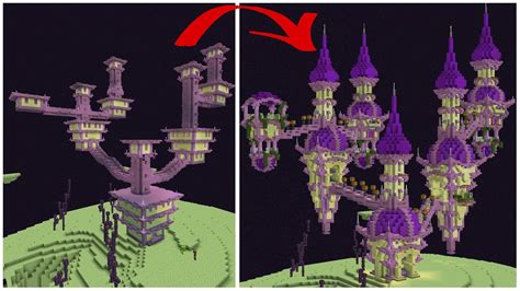 Lets Transform A Minecraft End City Youtube