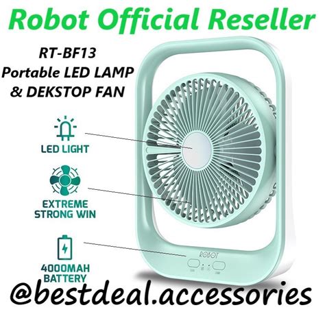 Jual Robot Rt Bf13 Portable Rechargeable Usb Led And Rotatable 7 Dekstop
